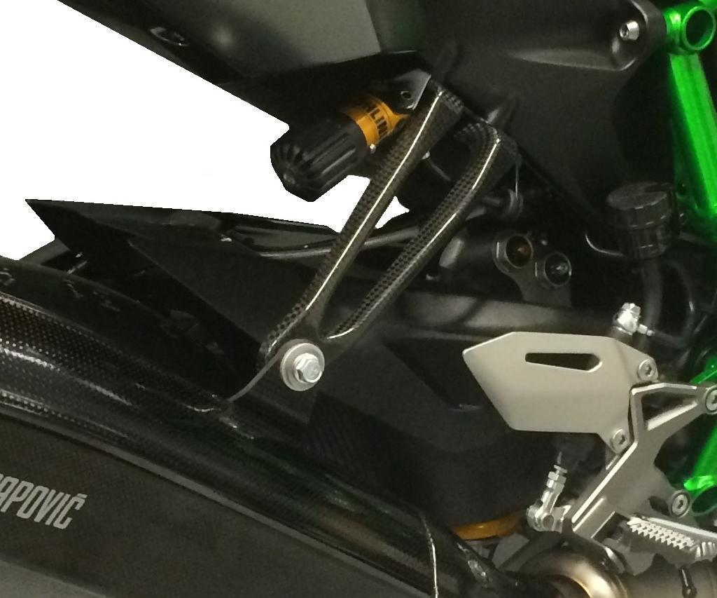 258EXR0064BK2 | Exhaust Mounting Bracket for Öhlins RR Shock | Kawasaki