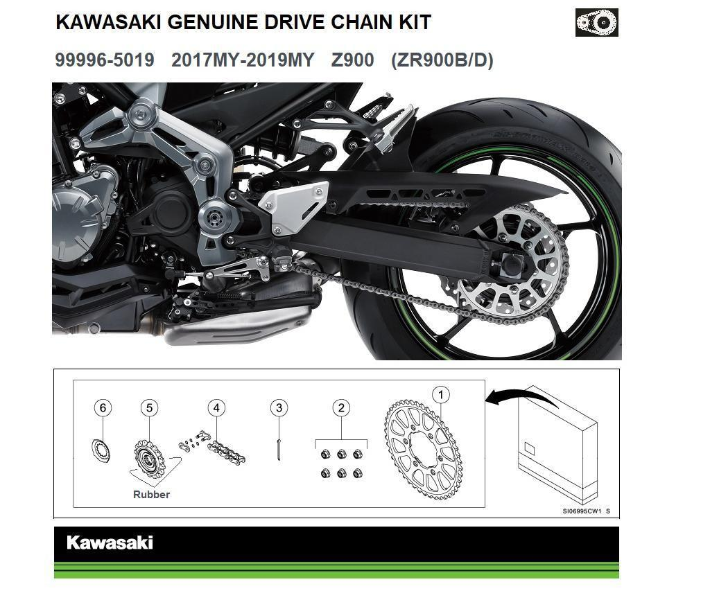 9999650 | Genuine Chain and Sprocket Kit | Kawasaki